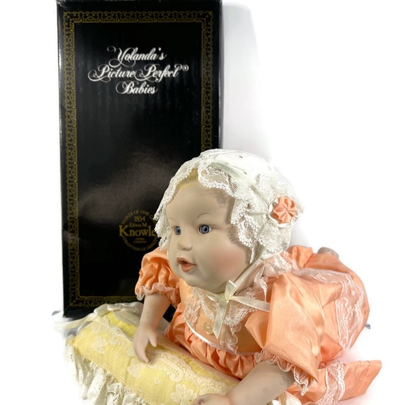 Toys | Heather Porcelain Doll By Edwin M Knowles | Poshmark